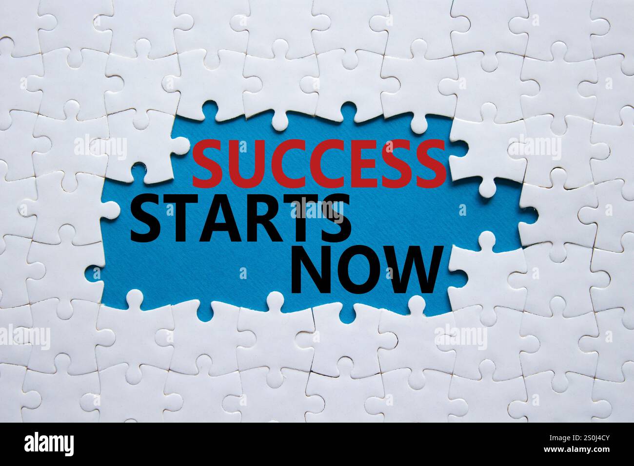 Success Starts Now symbol. Concept words Success Starts Now on white ...