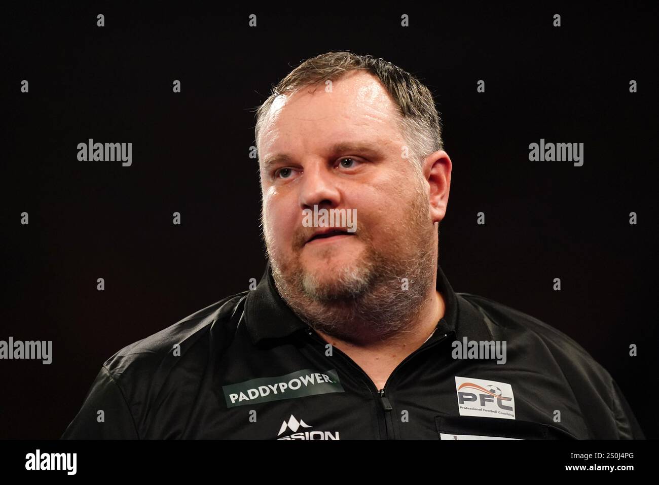 Ryan Joyce in action during his third round match against Ryan Searle ...