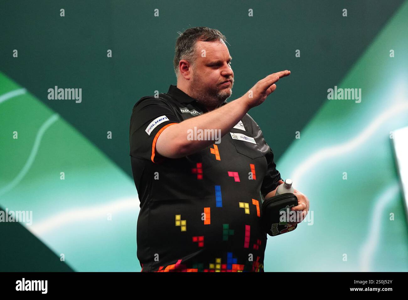 Ryan Joyce in action during his third round match against Ryan Searle ...