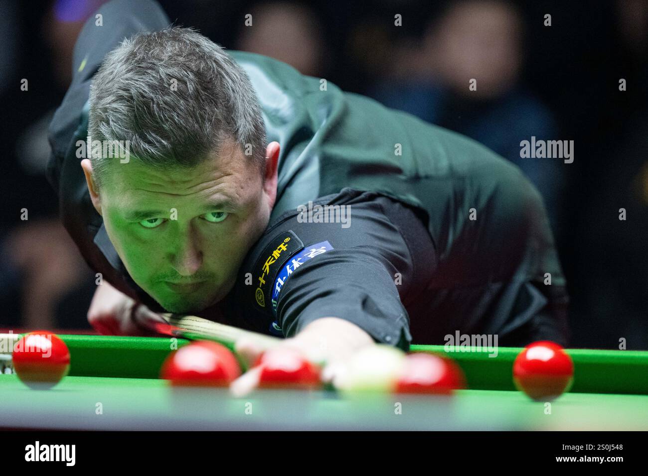 Macao. 28th Dec, 2024. Kyren Wilson of England plays a shot during the ...