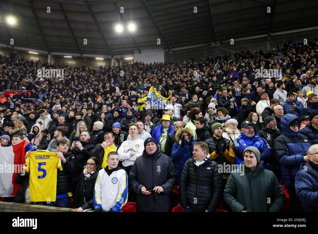 Leeds United fans after the Sky Bet Championship match at the bet365 ...