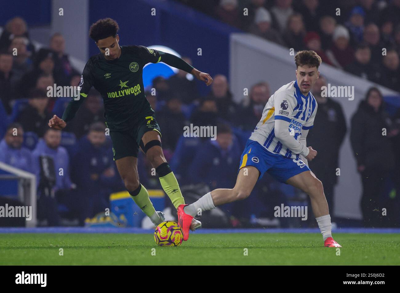 Brentford's Kevin Schade and Brighton and Hove Albion Brajan Gruda| in ...
