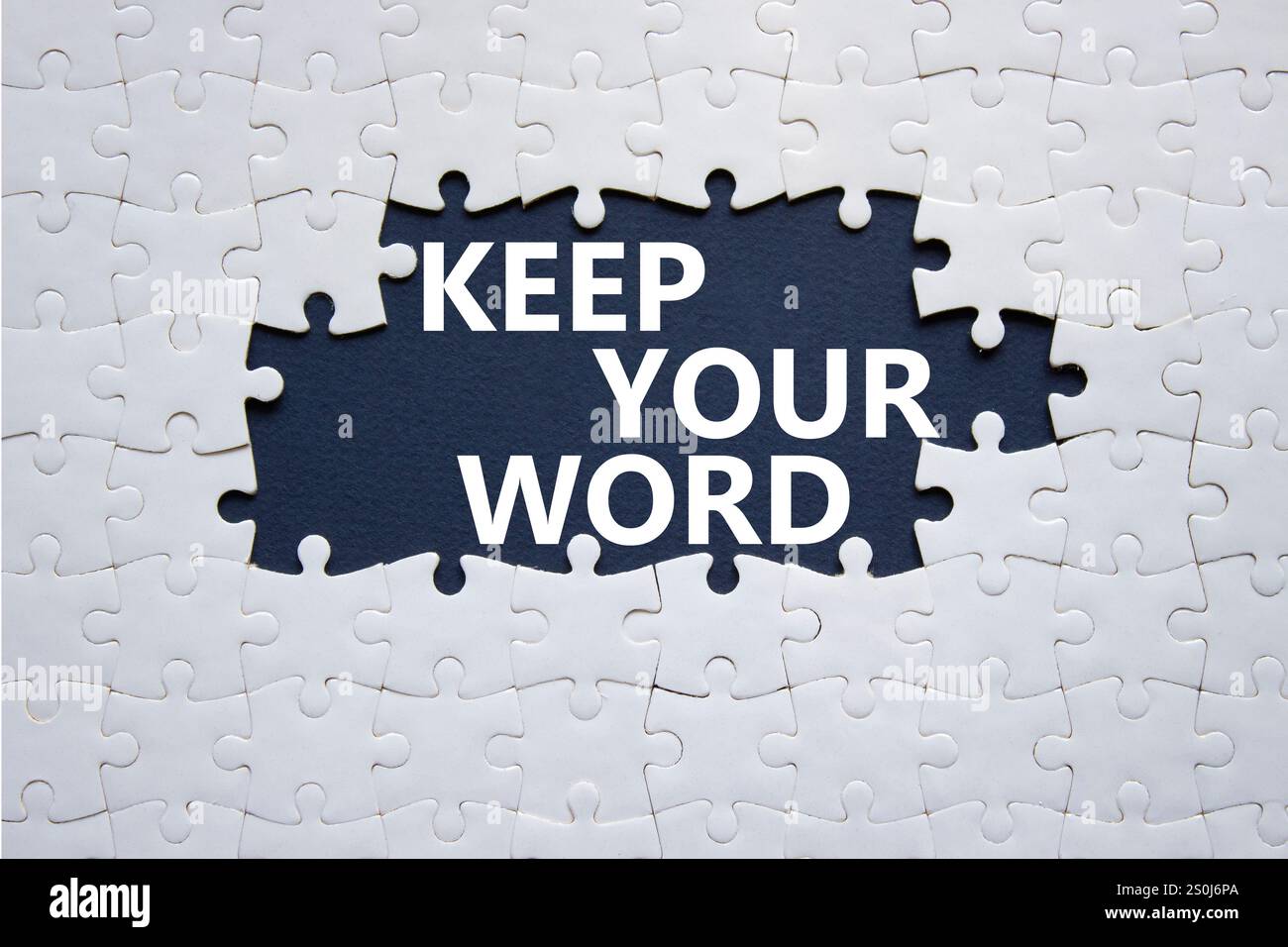 Keep your word symbol. Concept words Keep your word on white puzzle ...