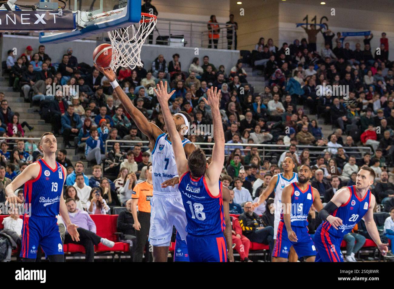 ANKARA TURKEY, December 27, 2024: Turkish Basketball Super League 2024 ...