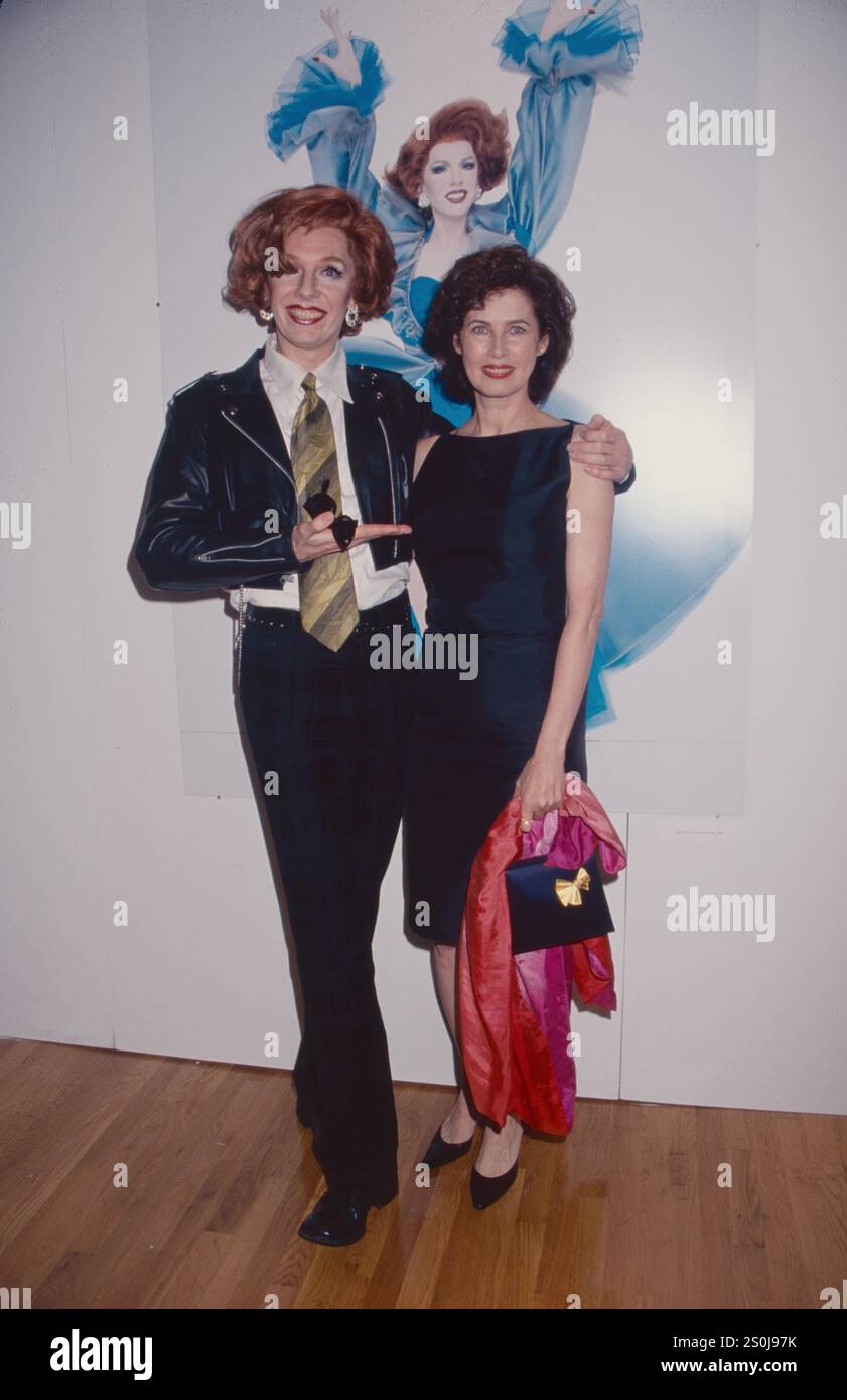 John Epperson aka Lypsinka and Dale Haddon at a book party and ...