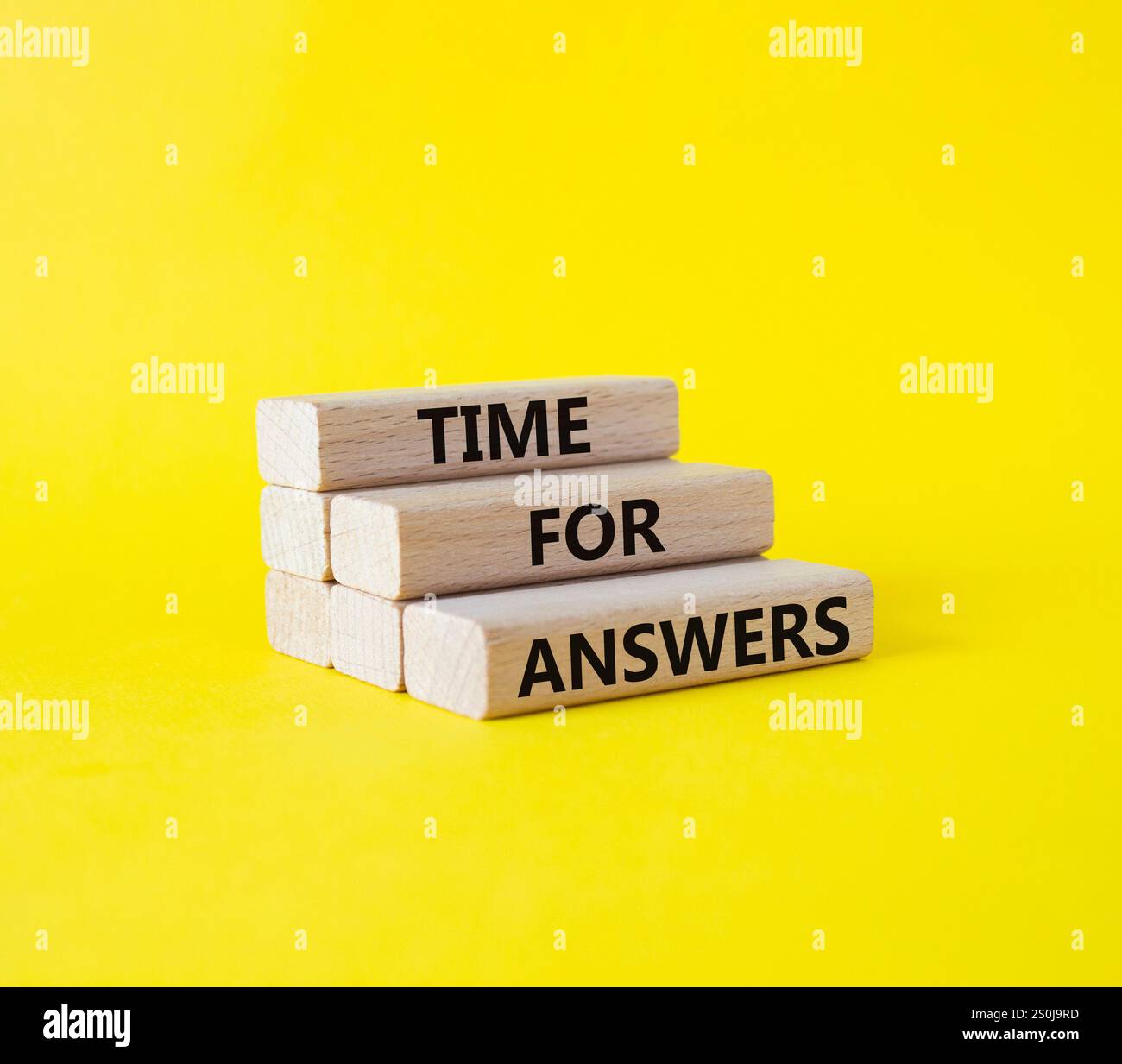 Time for Answers symbol. Concept words Time for Answers on wooden ...