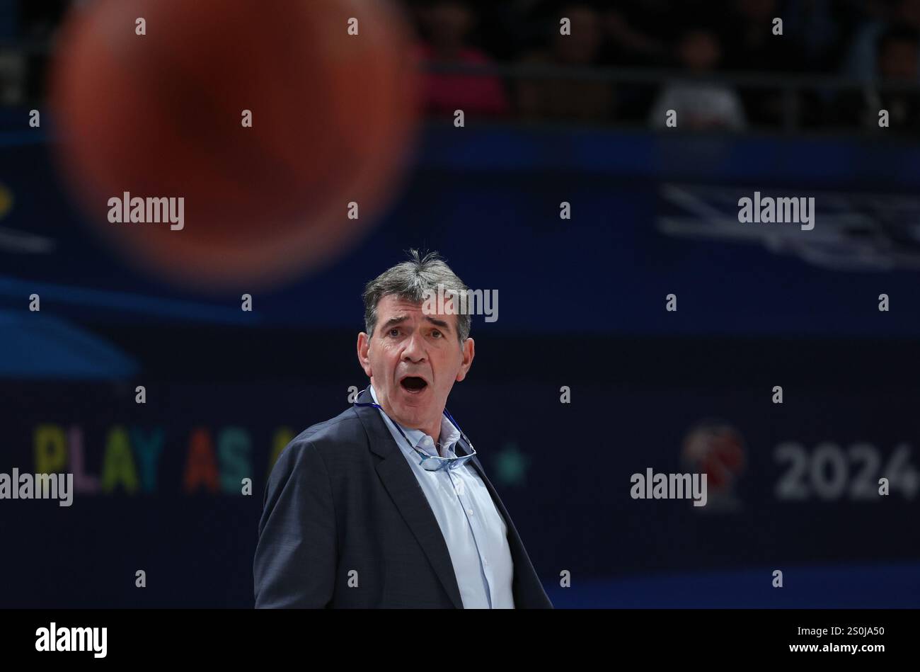 Beijing, China. 28th Dec, 2024. Memi Becirovic, head coach of Nanjing ...