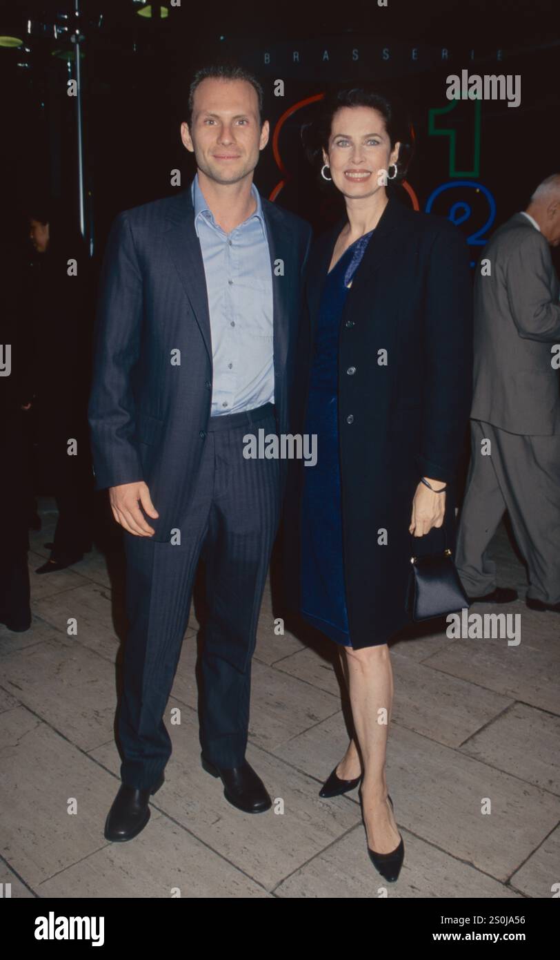 Christian Slater and Dayle Haddon attend the party celebrating the ...