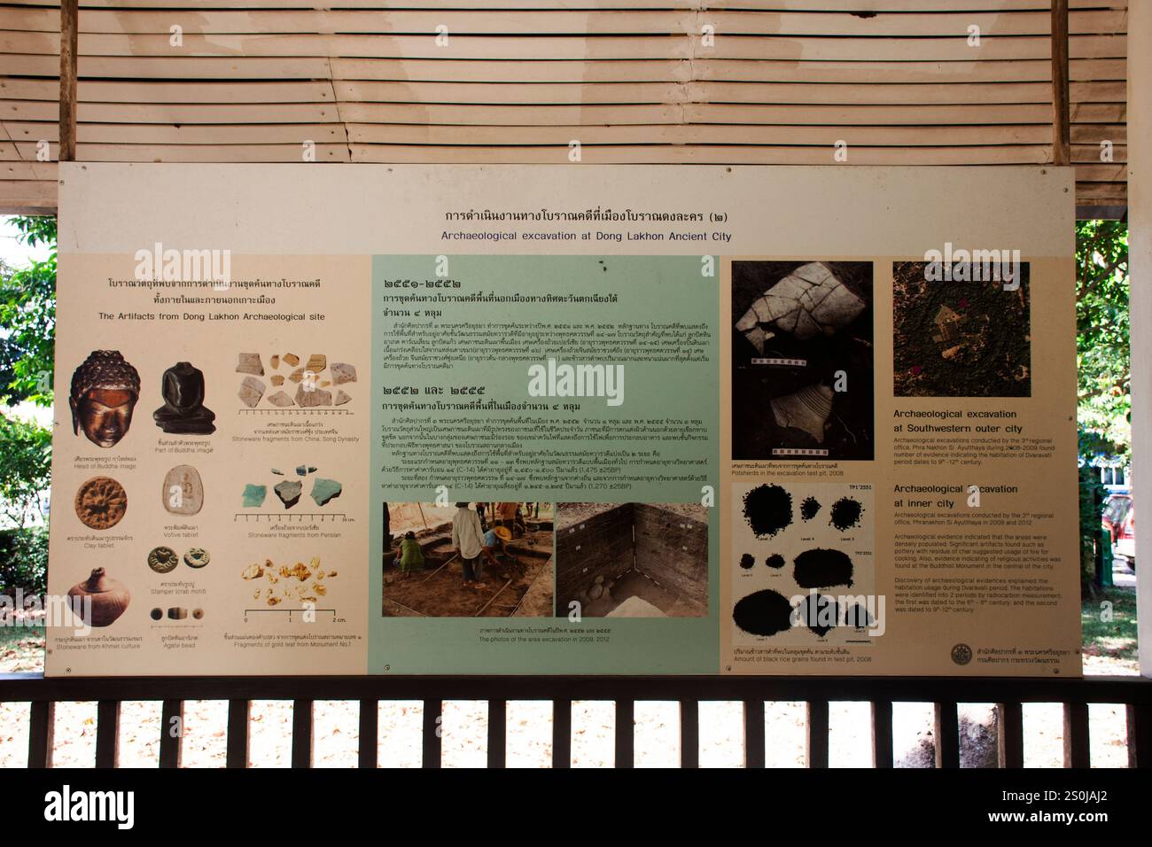 Archaeological site Dhavaravadi and Khmer Dong Lakhon historical city ...