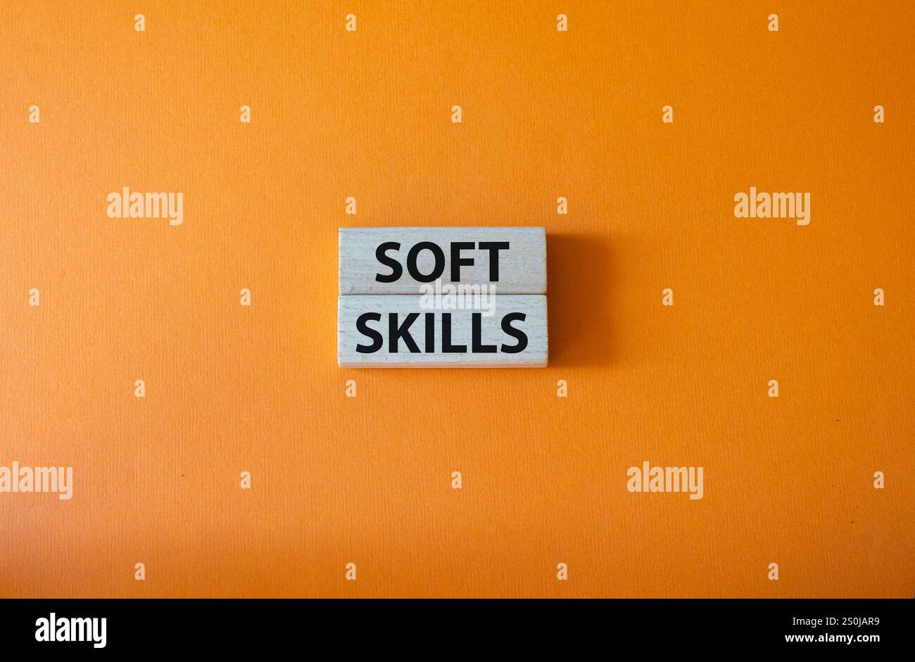 Soft skills symbol. Wooden blocks with words Soft skills. Beautiful ...