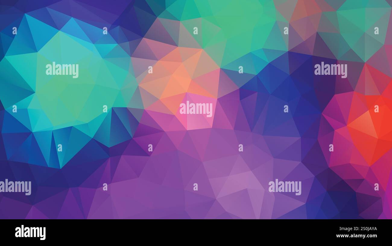 A Vibrant And Colorful Abstract Background Featuring A Dynamic Arrangement Of Triangular Shapes