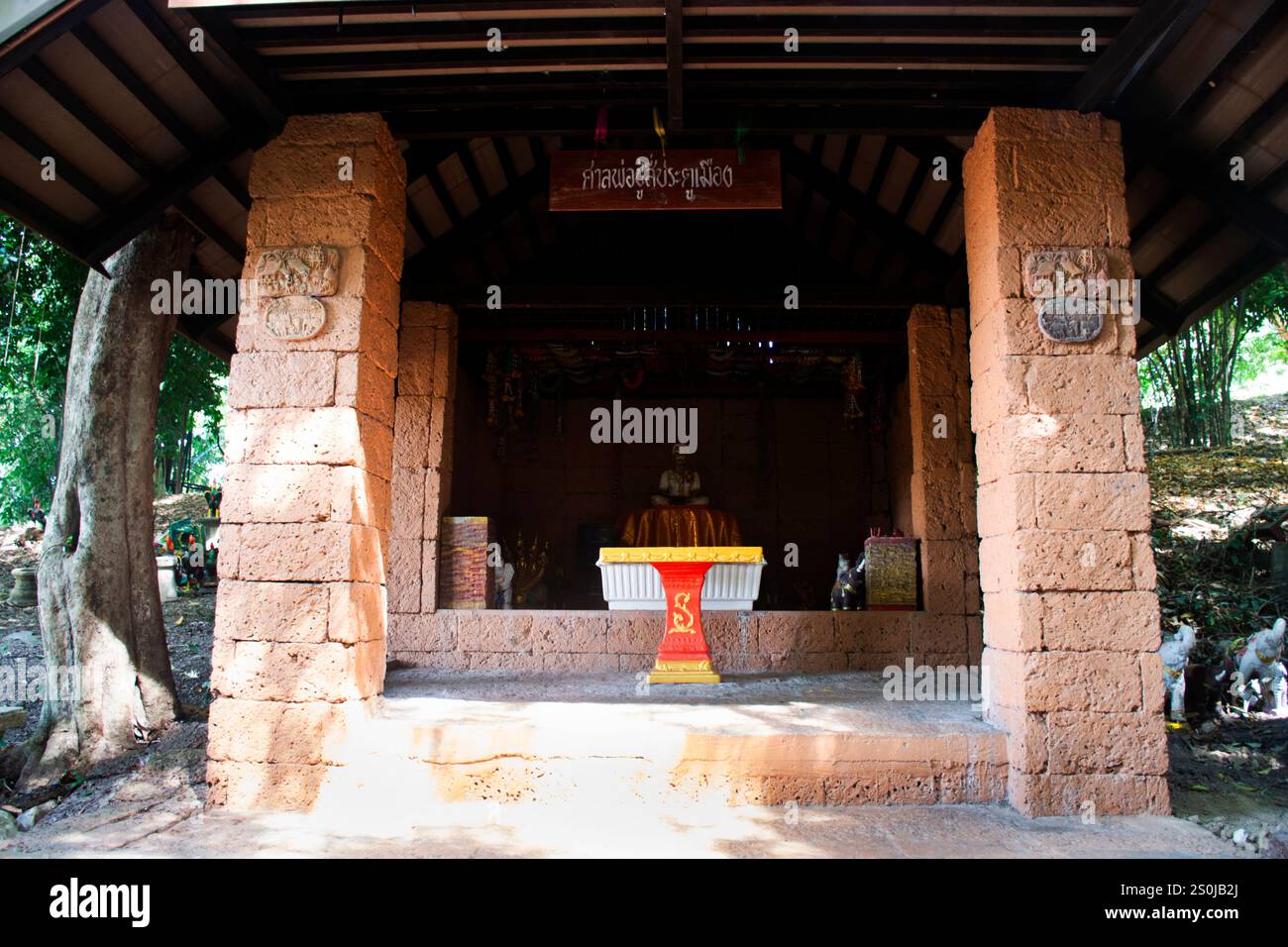 Spirit house of grandfather shrine for thai people respect bless myth ...