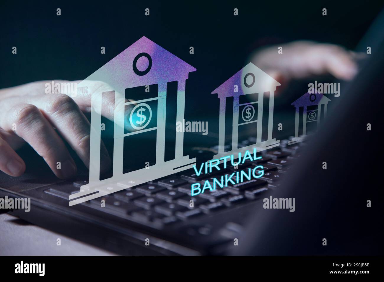 digital bank virtual bank online banking and digital money Human-facing ...