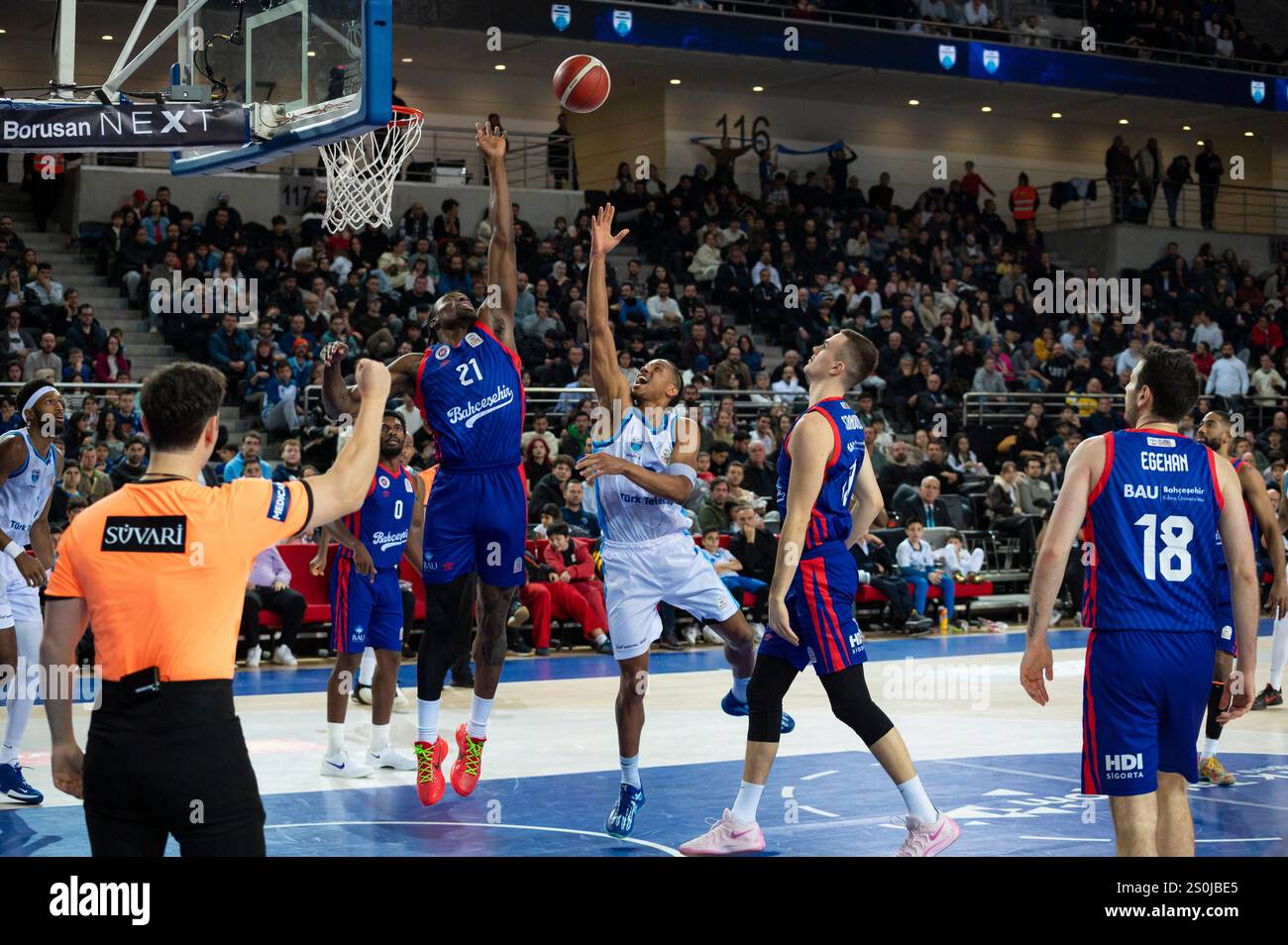 ANKARA TURKEY, December 27, 2024: Turkish Basketball Super League 2024 ...