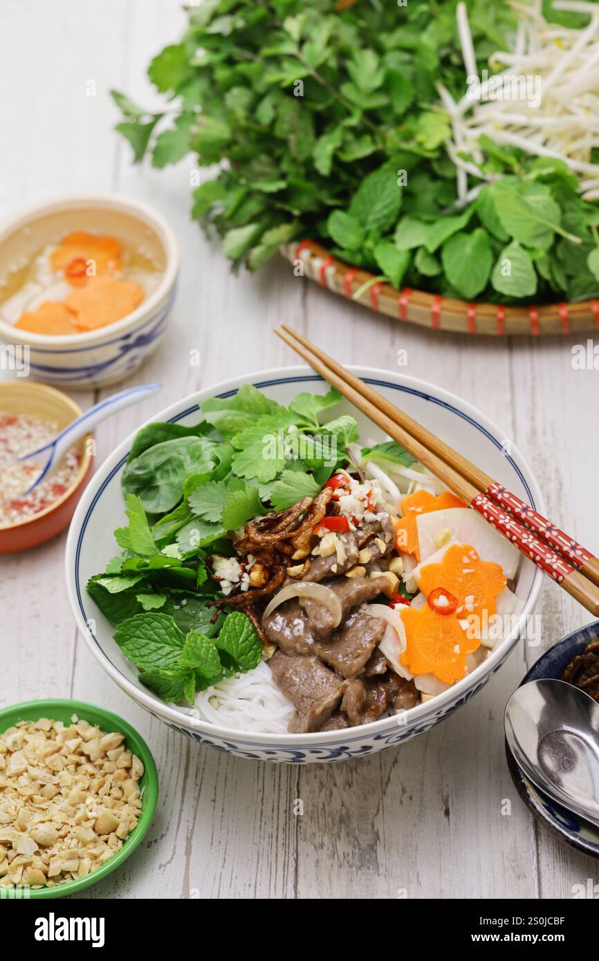 Bun Bo Nam Bo, Vietnamese cuisine Stock Photo - Alamy