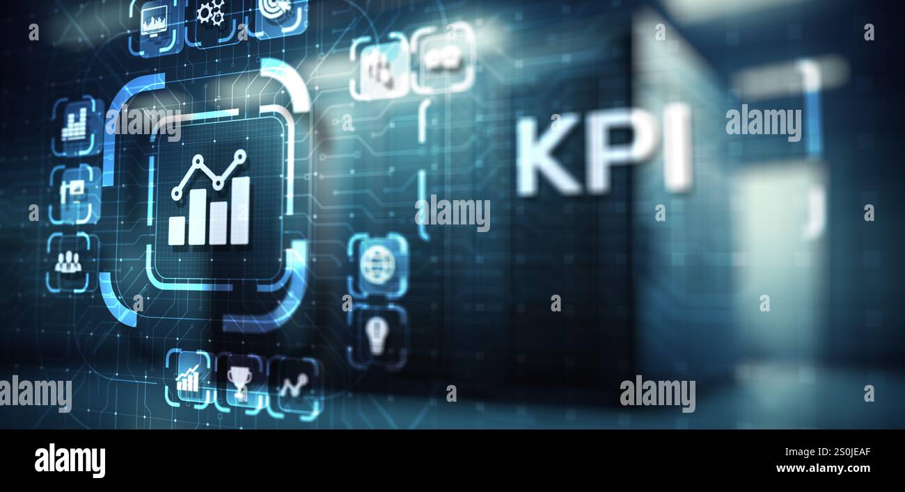 KPI - Key performance indicator. Business and industrial analysis ...