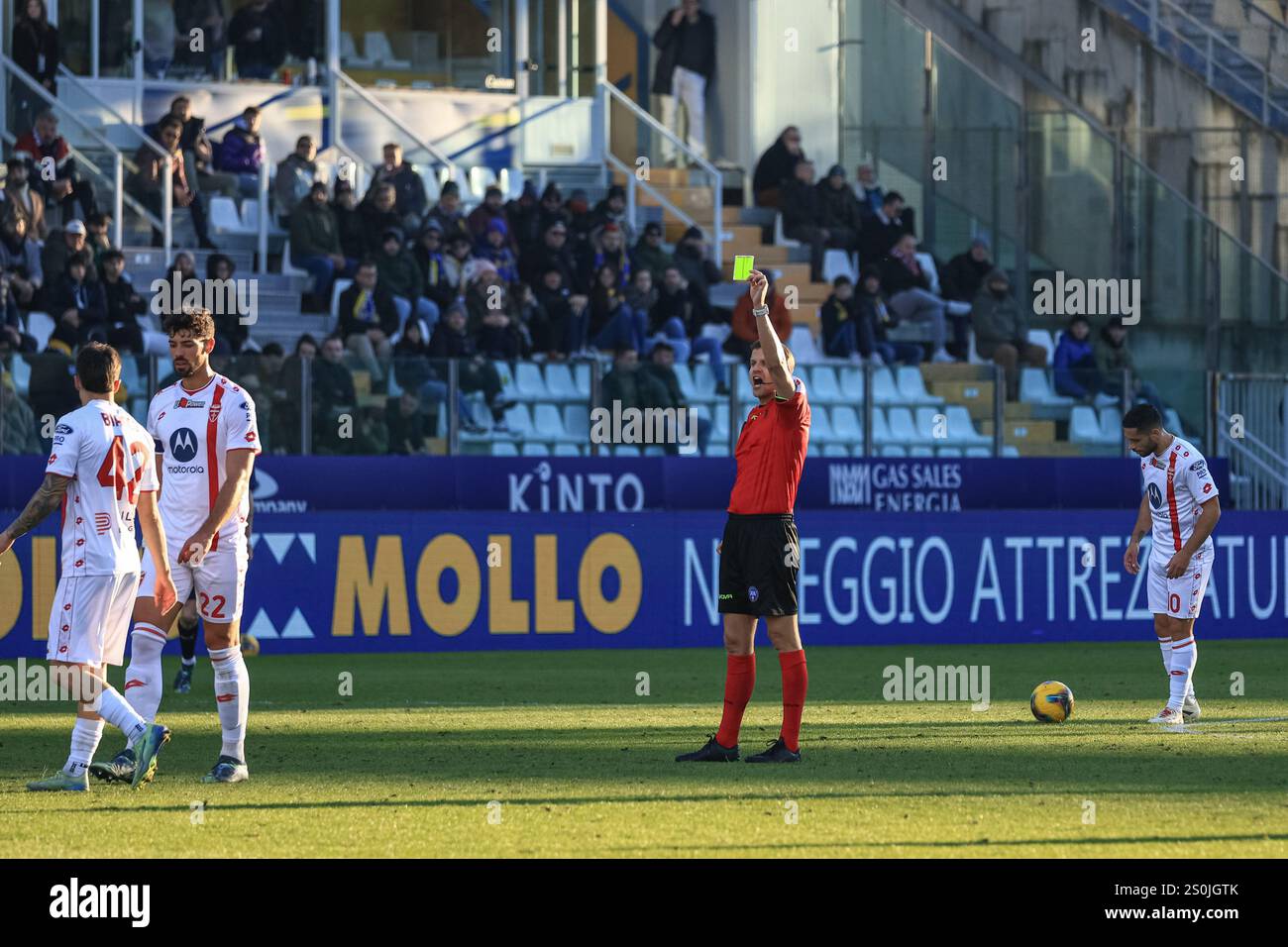 The referee Federico La Penna in action during Parma Calcio vs AC Monza, Italian soccer Serie A ...