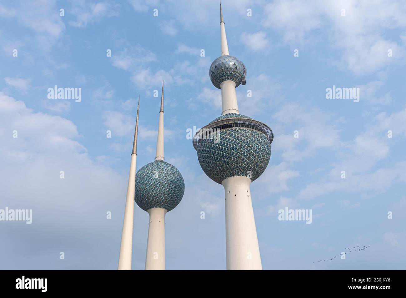 View of Kuwait Towers in Kuwait City, Kuwait Stock Photo - Alamy