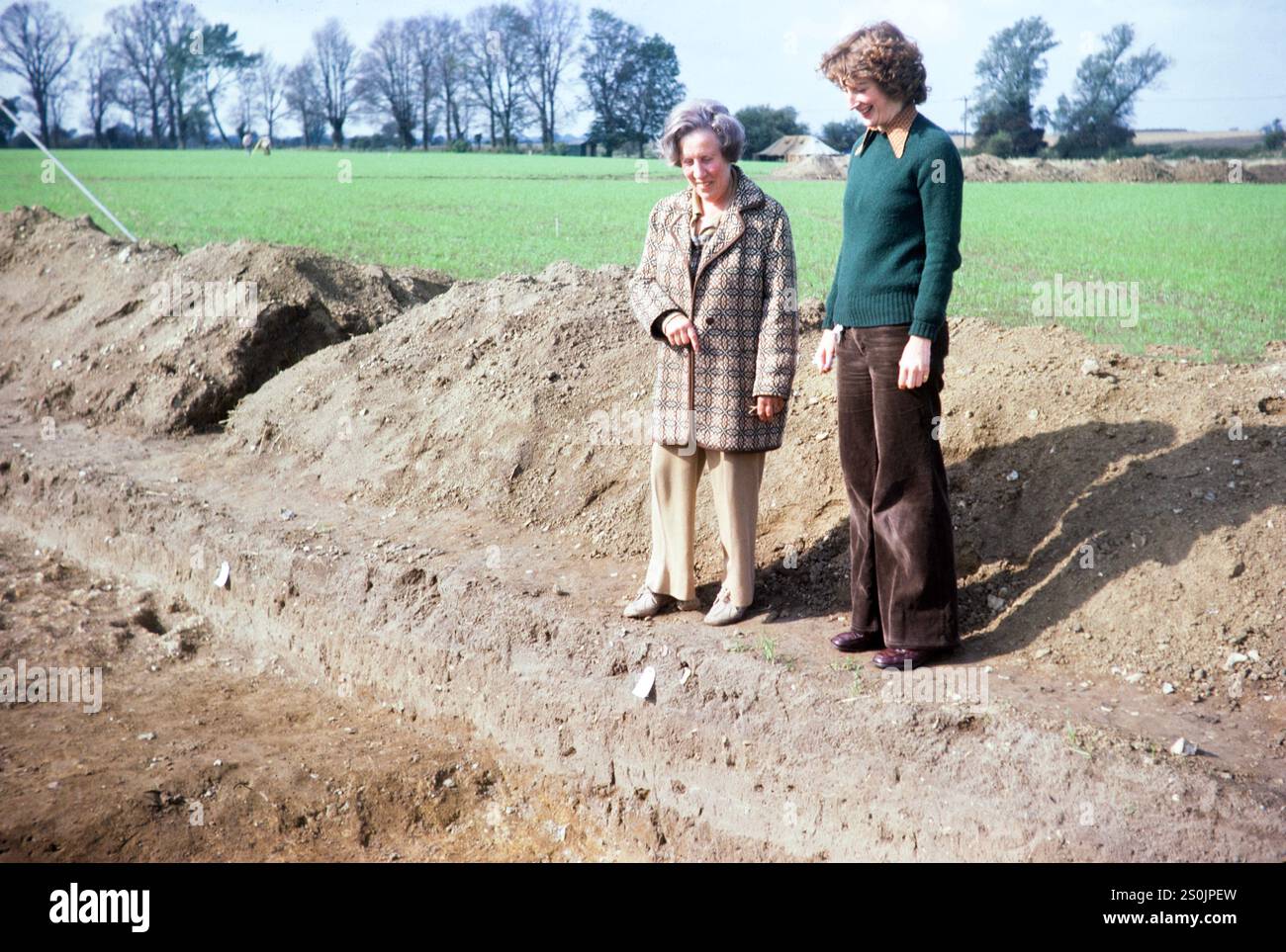 Archaeological excavation of neolithic causewayed enclosure, Great ...