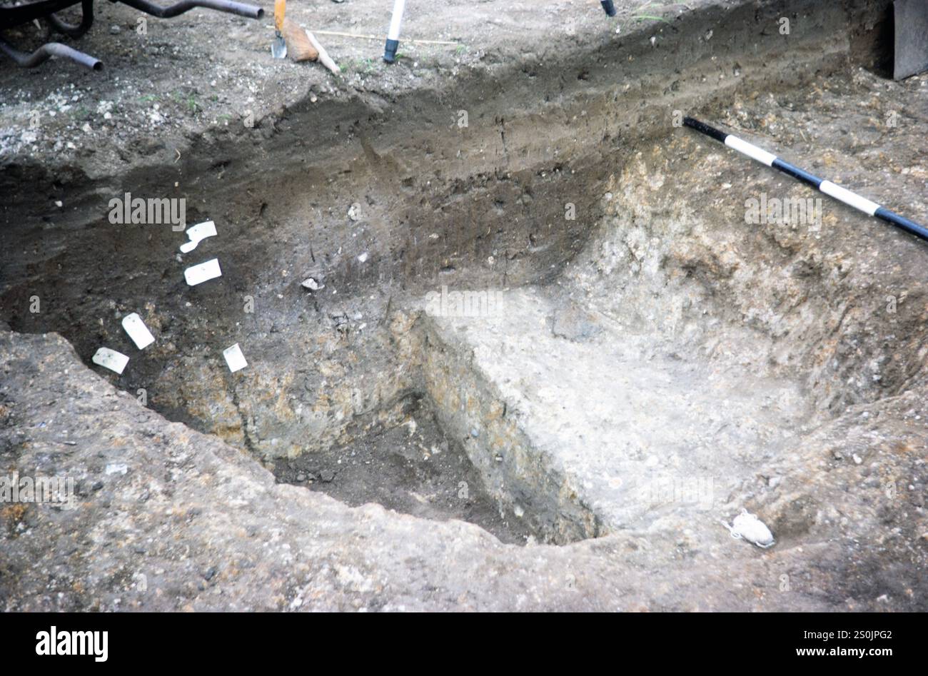 Archaeological excavation of neolithic causewayed enclosure, Great ...
