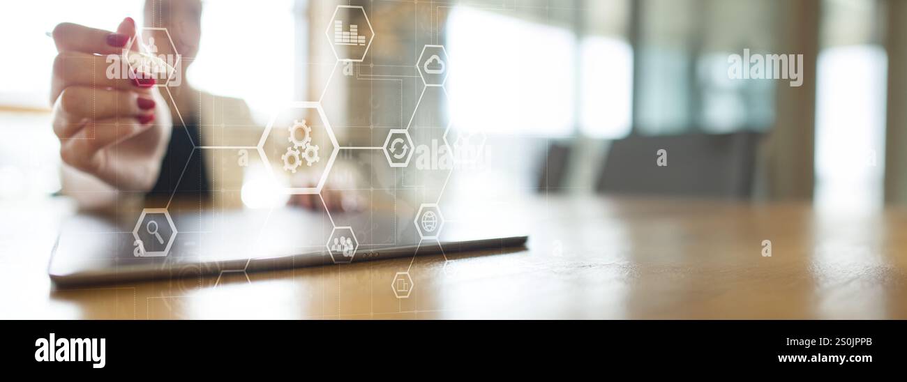 Digital Collaboration, Automation, and Data Analysis for Business Optimization on a Wide Banner ...