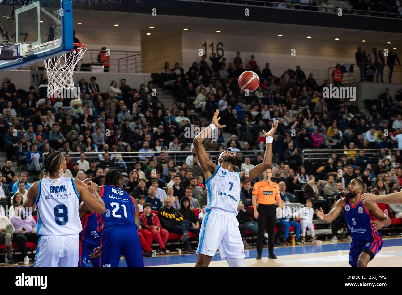 ANKARA TURKEY, December 27, 2024: Turkish Basketball Super League 2024 ...