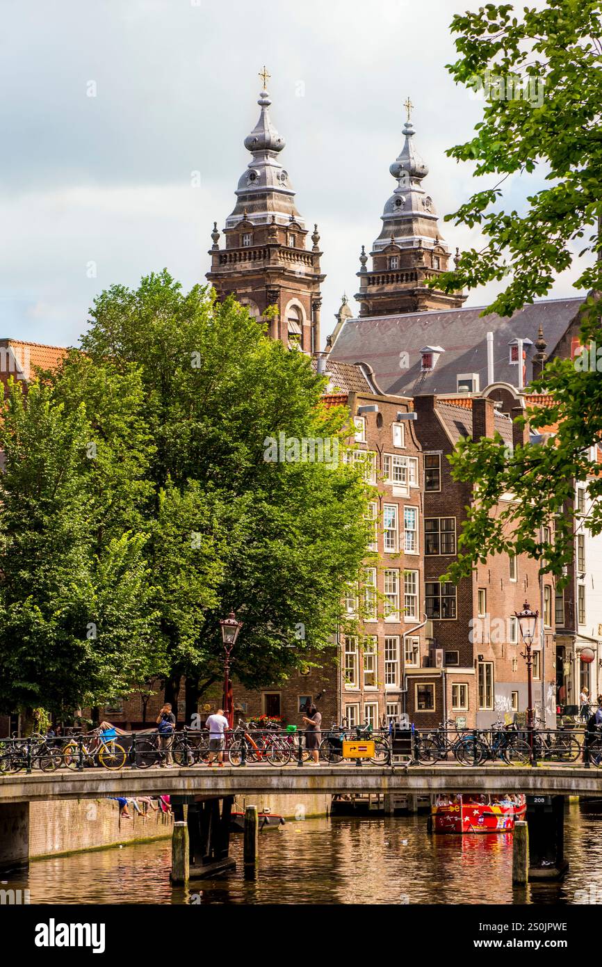 Saint Nicholas Basilica cathedral Amsterdam, Colland, Netherlands Stock ...