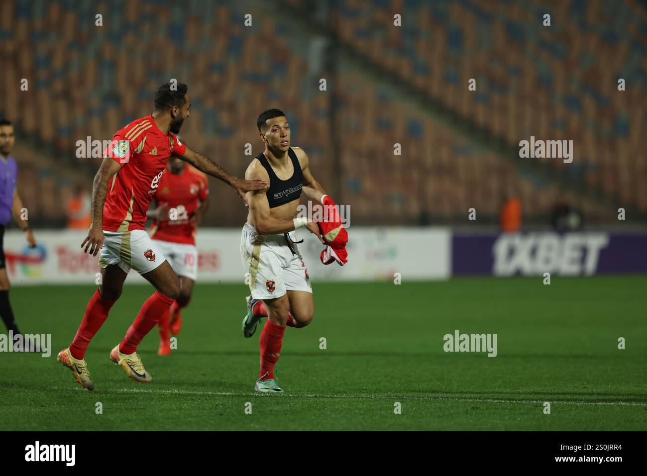 EGYPT, CAIRO, 22 December 2024 : Emam Ashour of Al Ahly SC celebrates ...