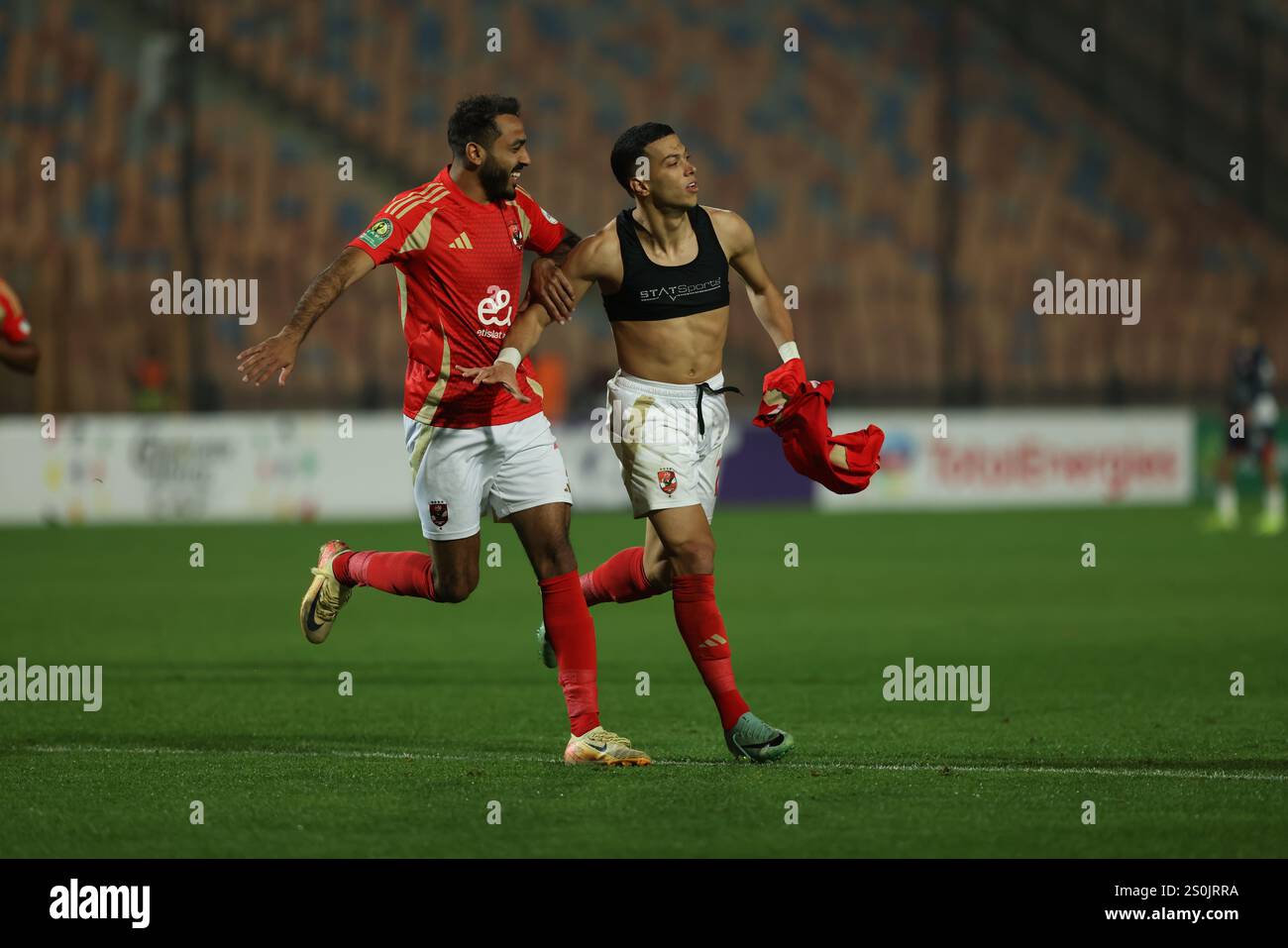EGYPT, CAIRO, 22 December 2024 : Emam Ashour of Al Ahly SC celebrates ...