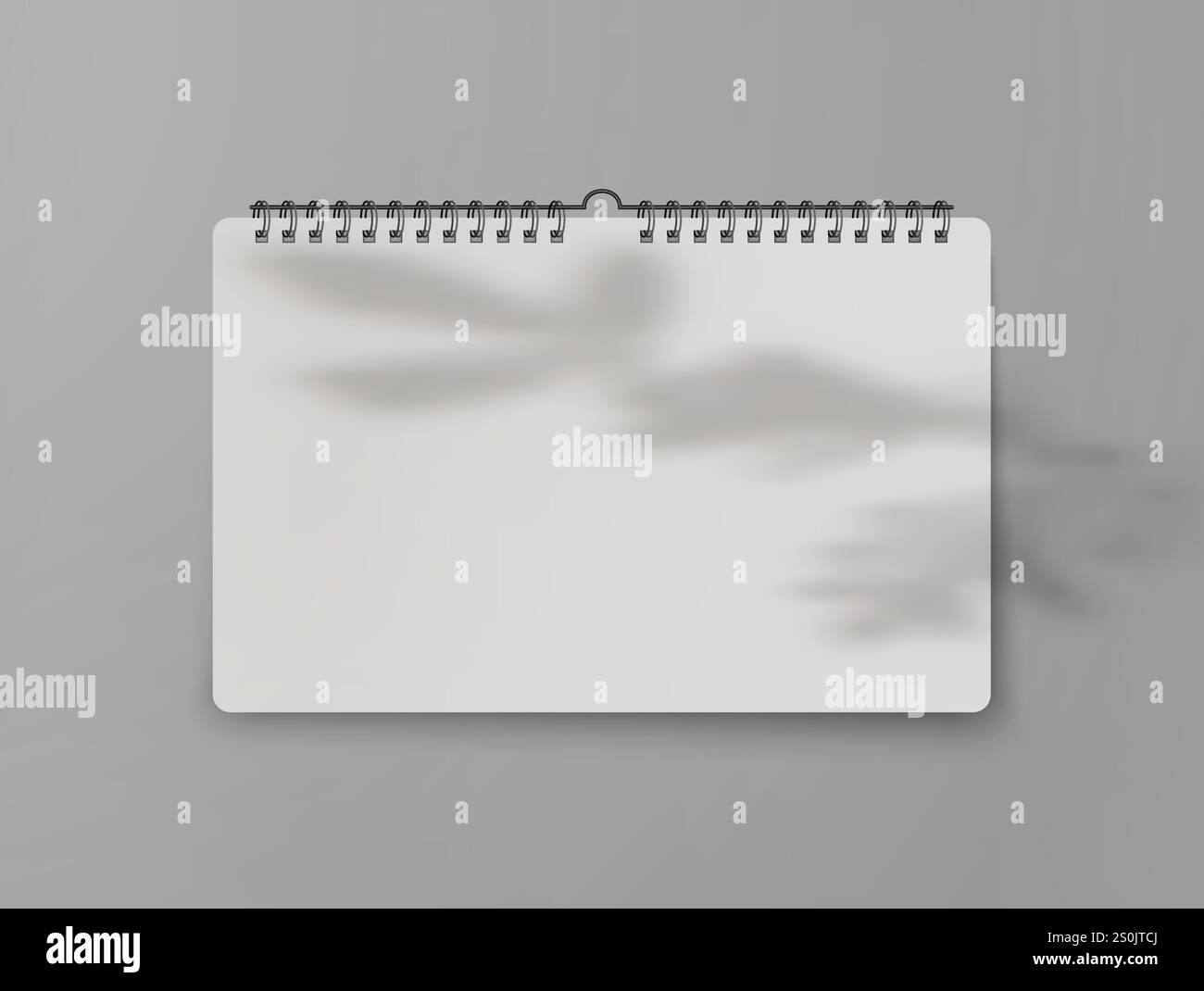 Minimalist Wall Calendar Mockup with Natural Shadow Overlay, Perfect ...