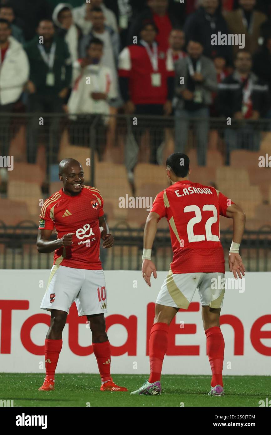 EGYPT, CAIRO, 22 December 2024 : Percy Tau of Al Ahly SC celebrate with ...