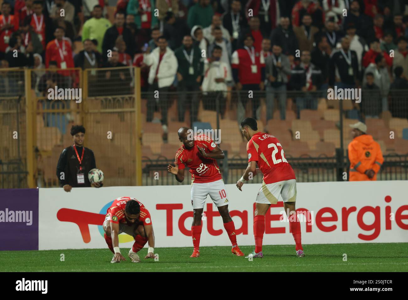 EGYPT, CAIRO, 22 December 2024 : Percy Tau of Al Ahly SC celebrate with ...