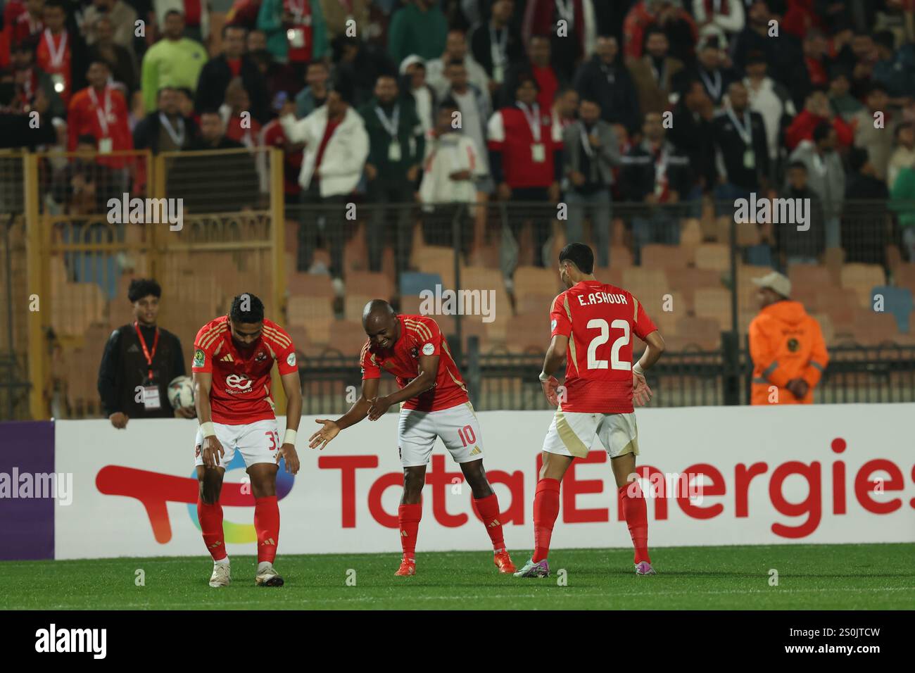 EGYPT, CAIRO, 22 December 2024 : Percy Tau of Al Ahly SC celebrate with ...