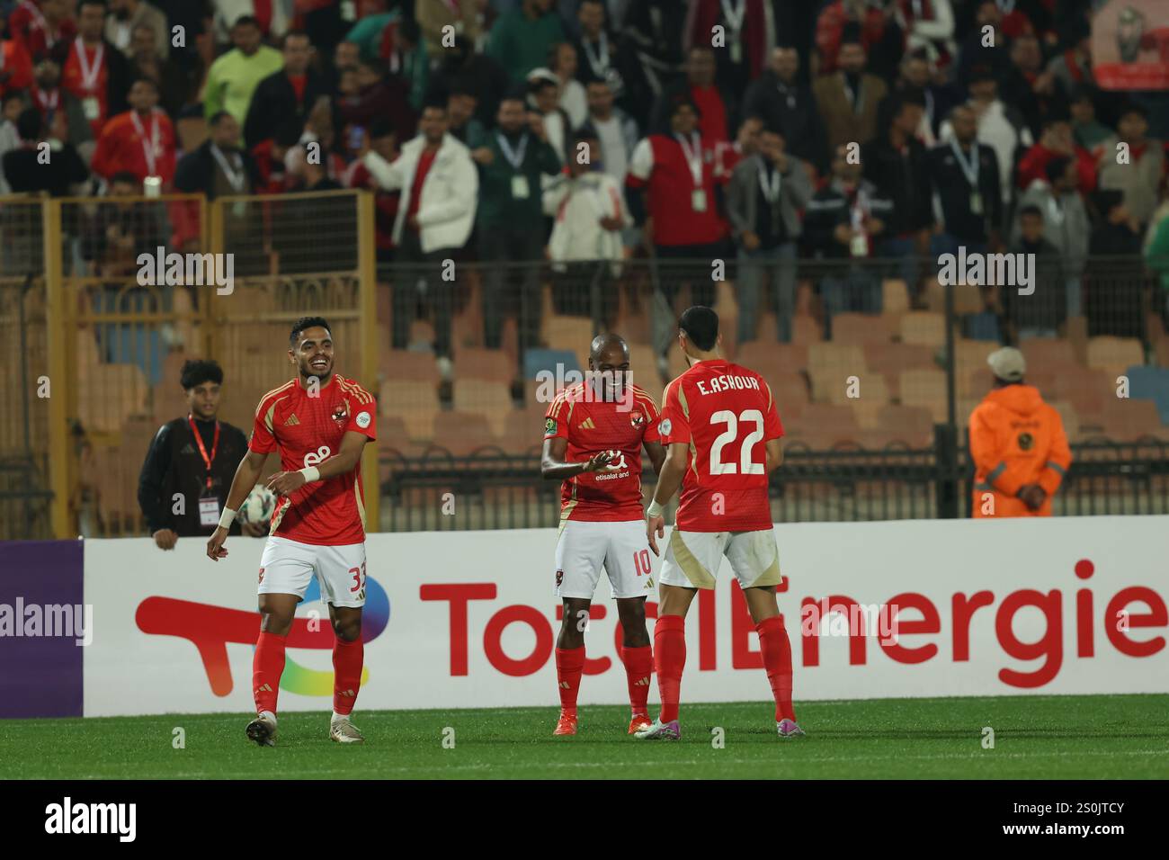 EGYPT, CAIRO, 22 December 2024 : Percy Tau of Al Ahly SC celebrates ...