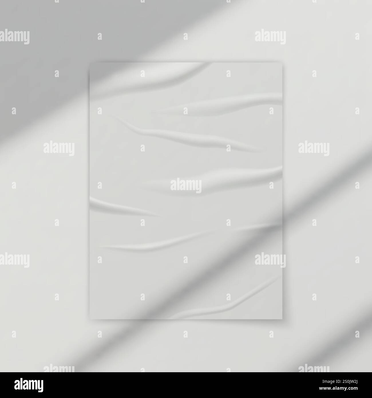 Realistic Empty White Page Vector with Subtle Shadow Overlays Perfect ...