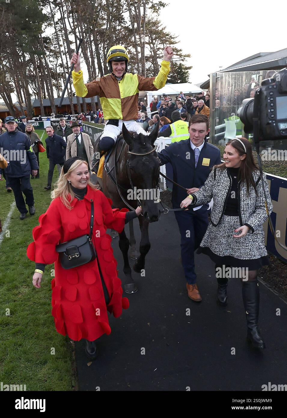 Galopin Des Champs with Jockey Paul Townend and Owner Mrs Audrey Turley ...