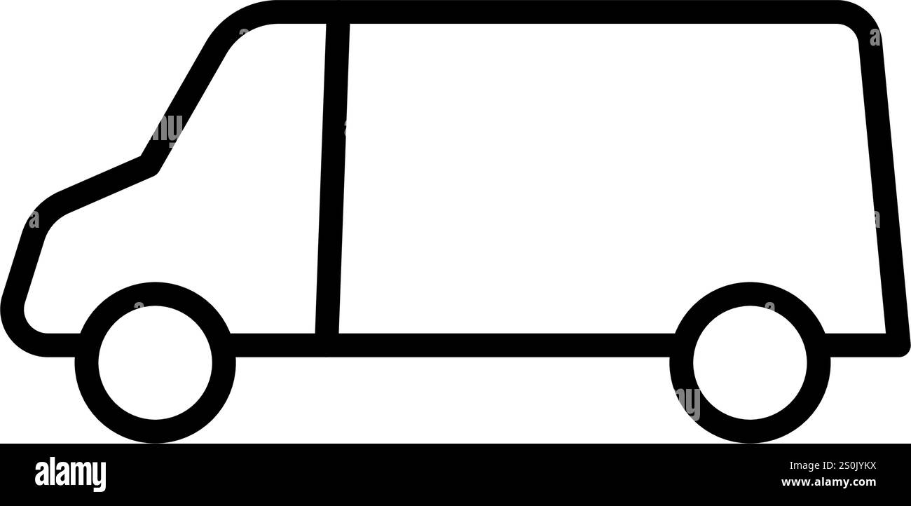 delivery van - vector illustration Stock Vector Image & Art - Alamy