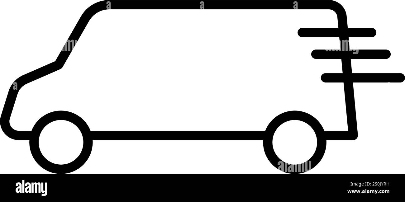 delivery van - vector illustration Stock Vector Image & Art - Alamy