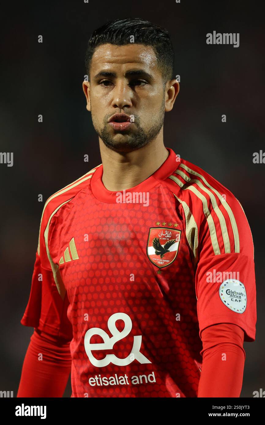 EGYPT, CAIRO, 22 December 2024 : Reda Slim of Al Ahly SC looks on, head ...