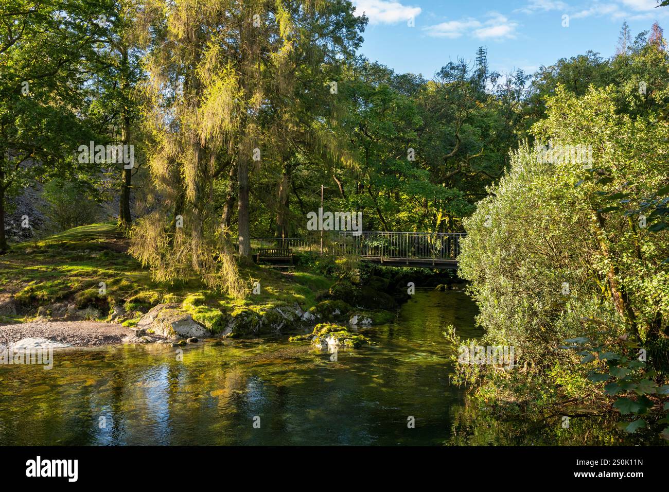 Footbridge over Great Langdale Beck at Chapel Stile in the Lake ...