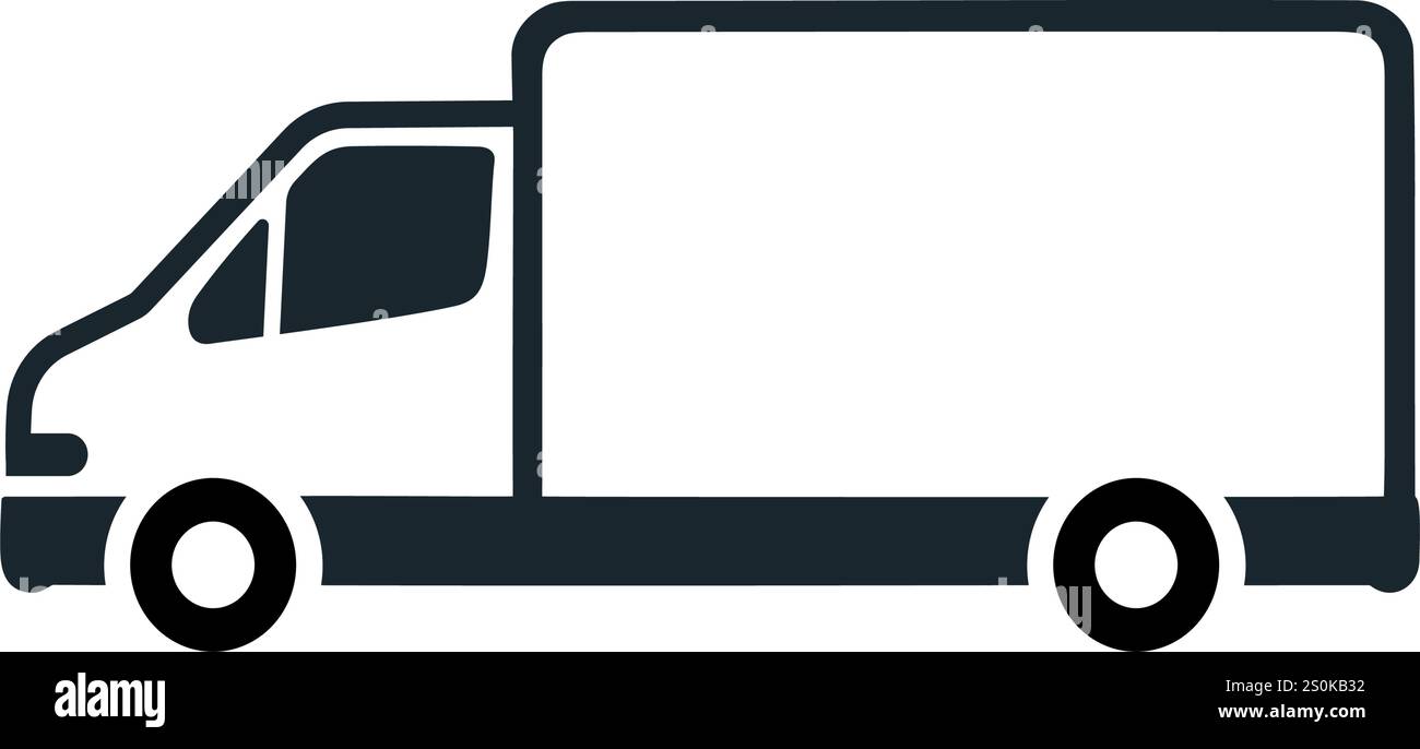 delivery van - vector illustration Stock Vector Image & Art - Alamy