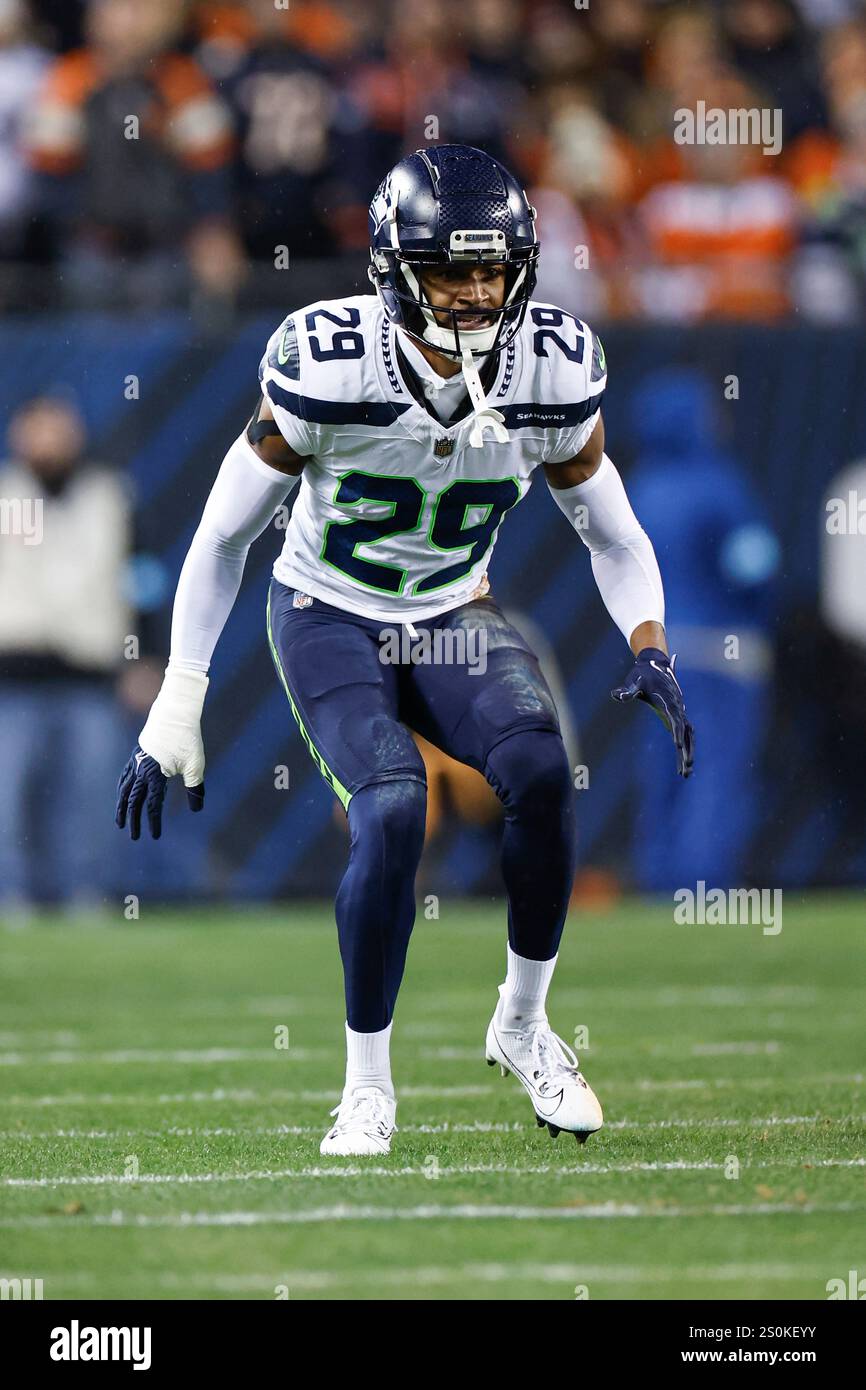 Seattle Seahawks cornerback Josh Jobe (29) runs on the field during the ...