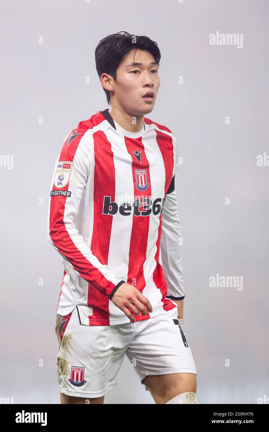 Stoke City's Tatsuki Seko during the Sky Bet Championship match at the ...