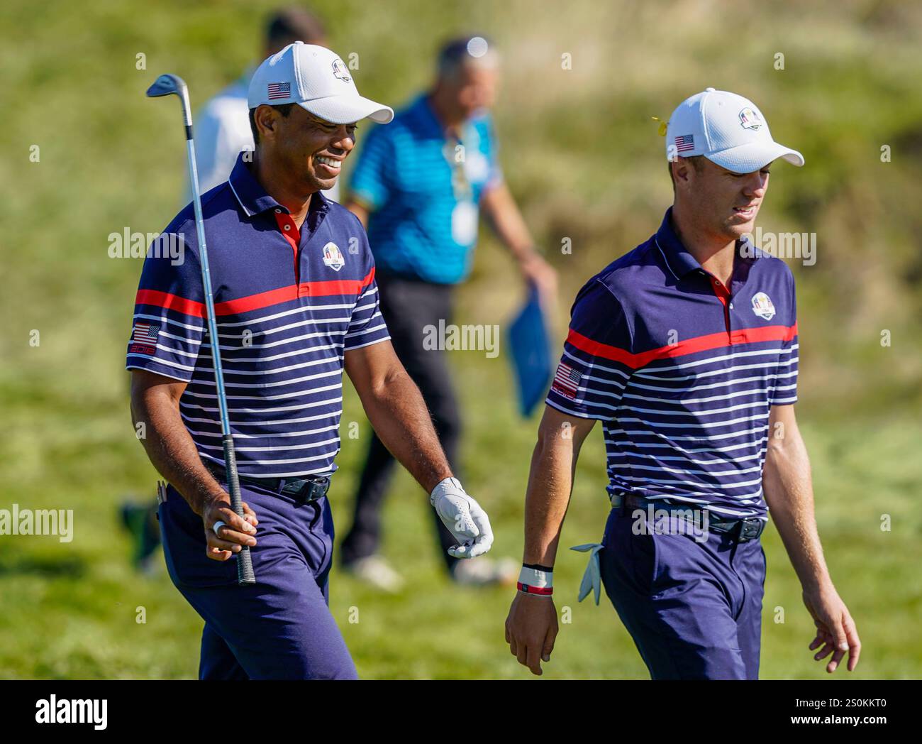 Justin thomas tiger woods hi-res stock photography and images - Alamy