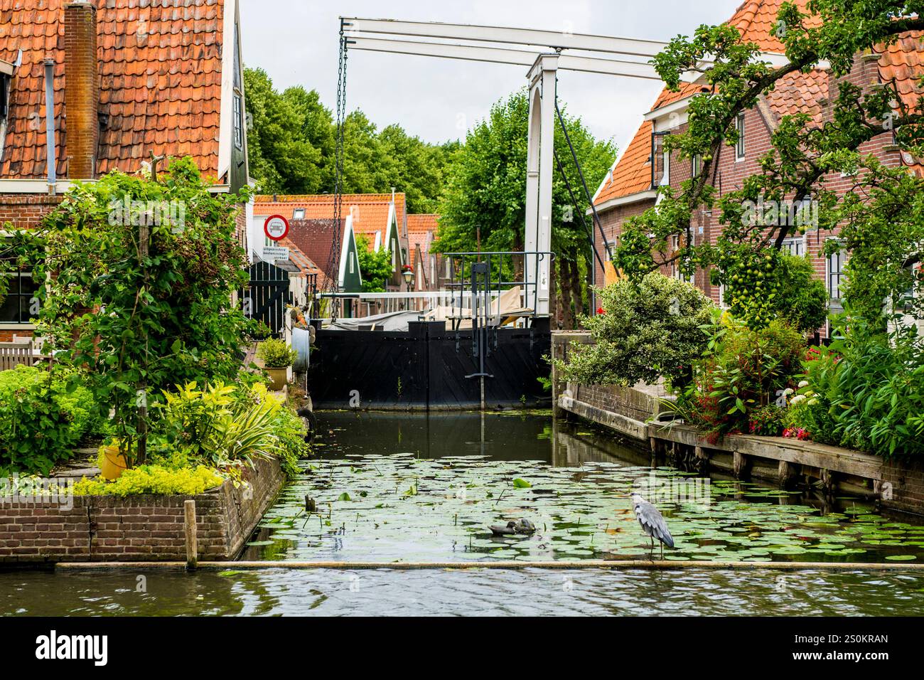 Canal lift lock, Edam, Holland, Netherlands Stock Photo - Alamy
