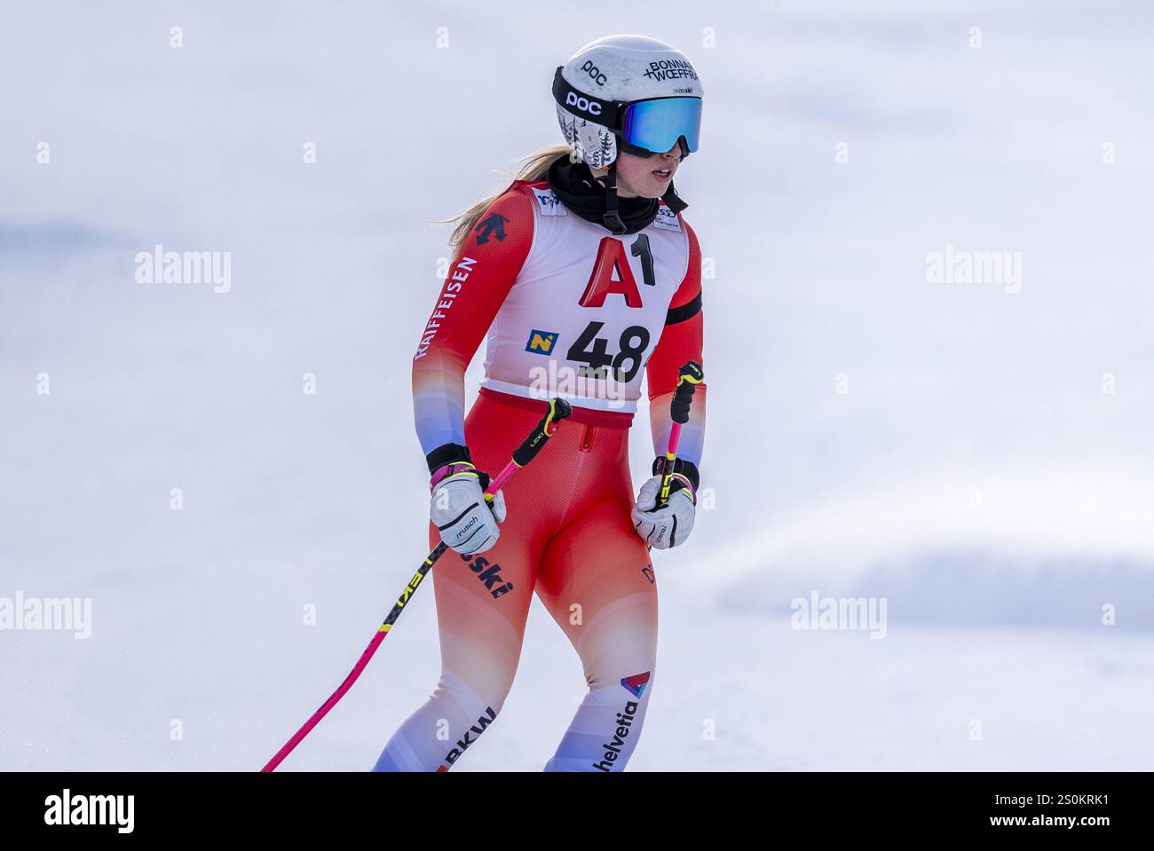SEMMERING, AUSTRIA - DECEMBER 28: Delphine Darbellay of Switzerland ...