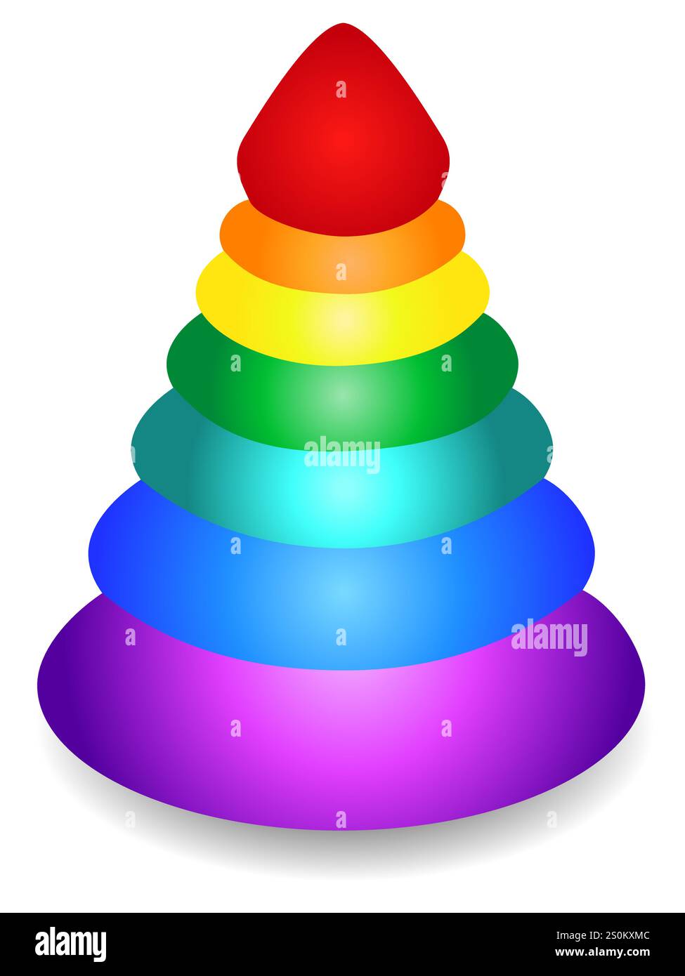 Pyramid toy. Isolated on white background Stock Vector Image & Art - Alamy