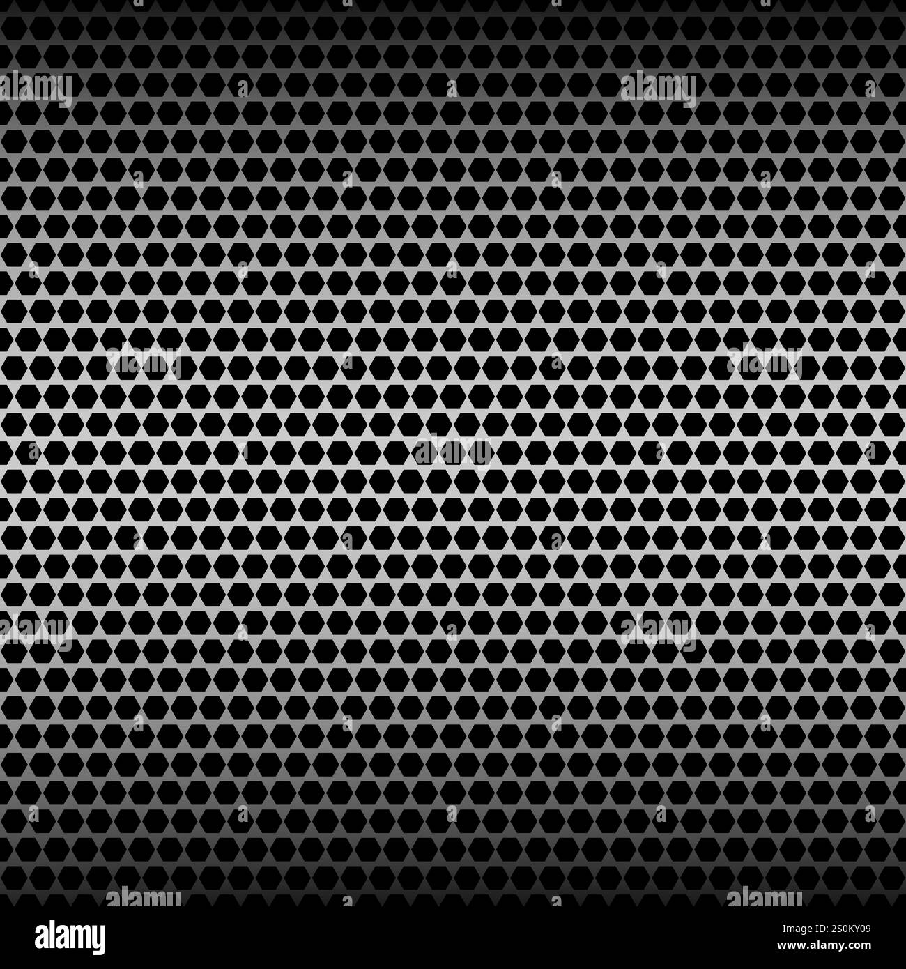 Perforated, metal texture seamless pattern with hexagons Stock Vector ...