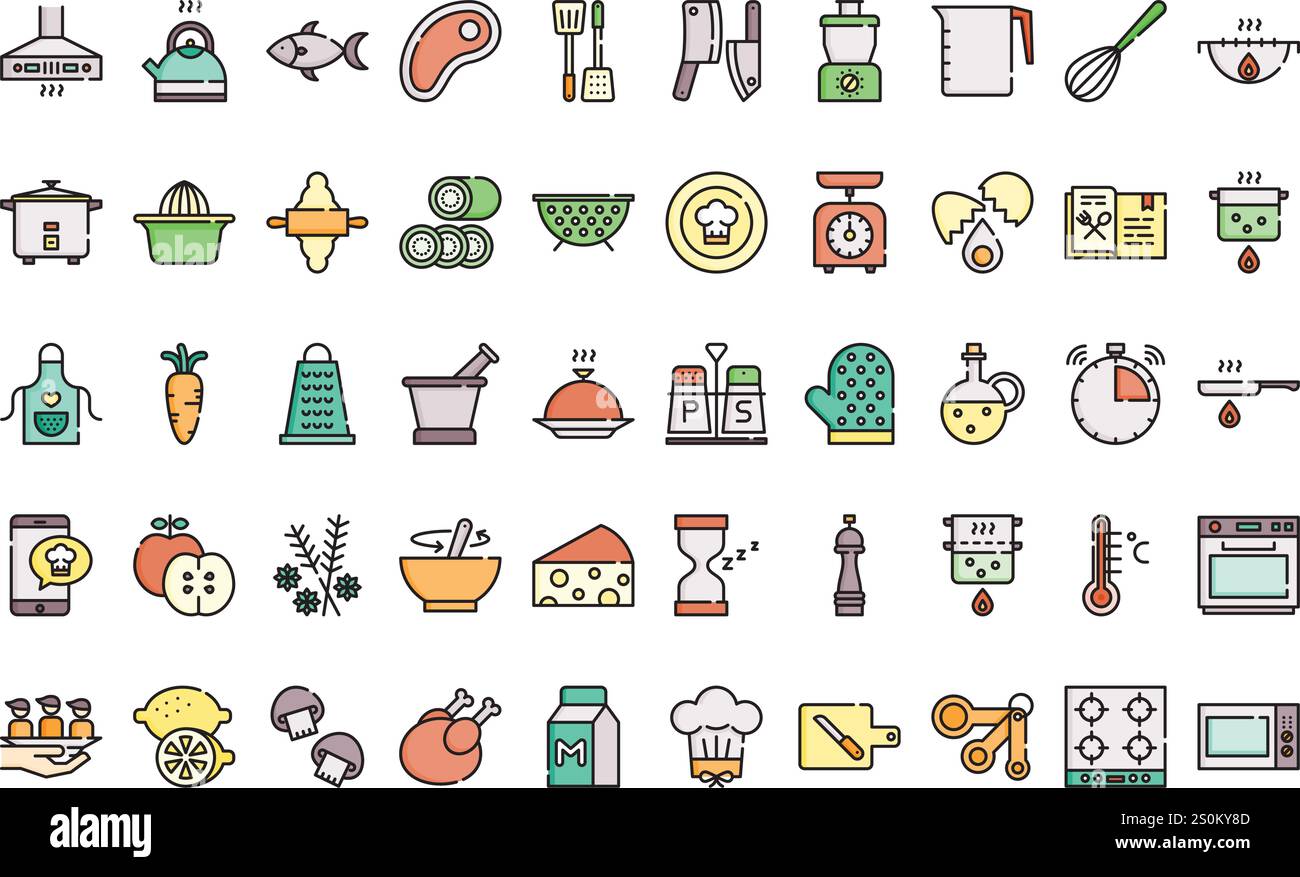Cooking icons High-Quality Vector Icons Collection with Editable Stroke ...