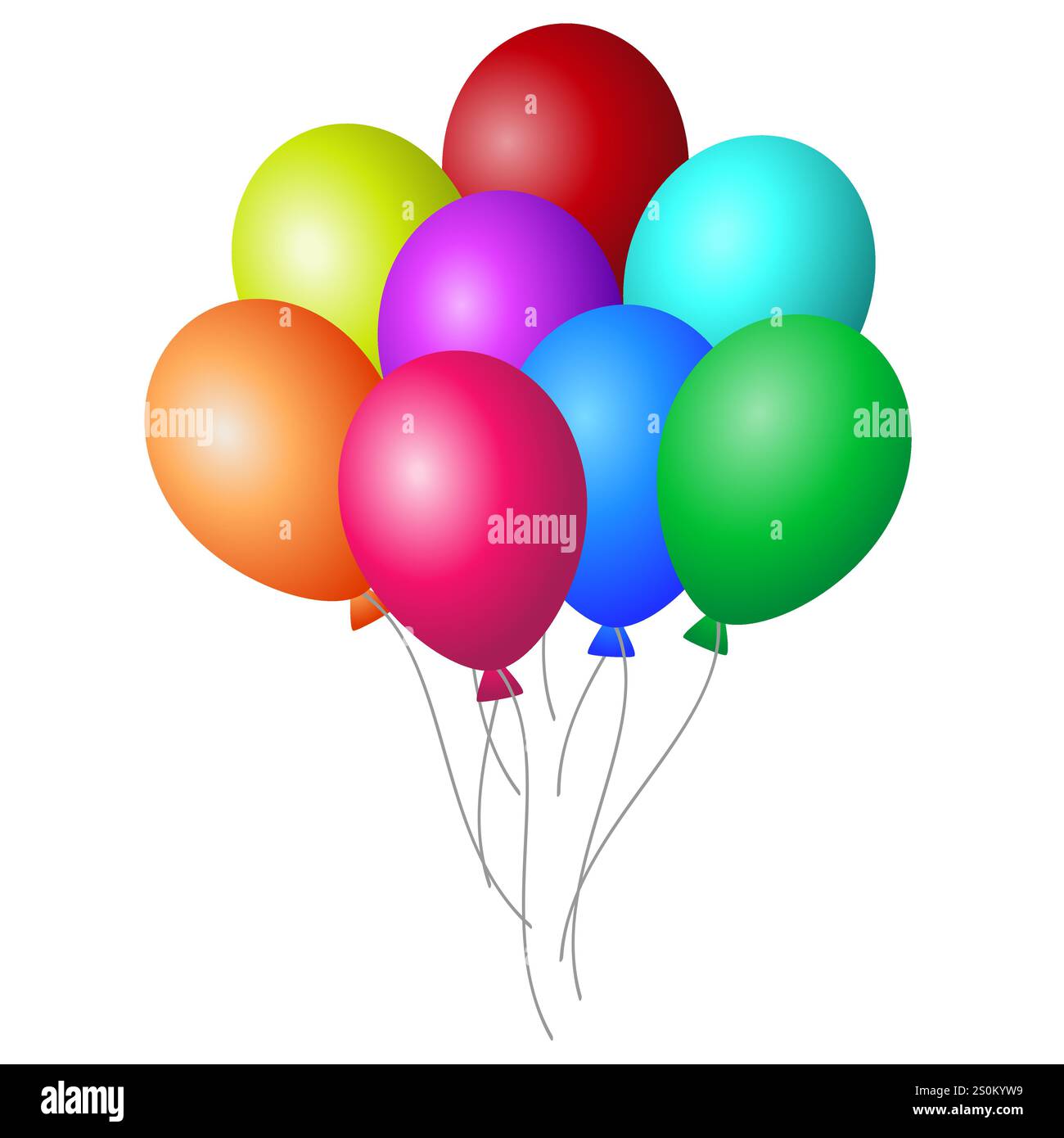 Birthday concept colorful round Stock Vector Images - Alamy